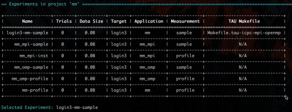 TAU Commander Tutorial: Create Experiments – TAU Commander